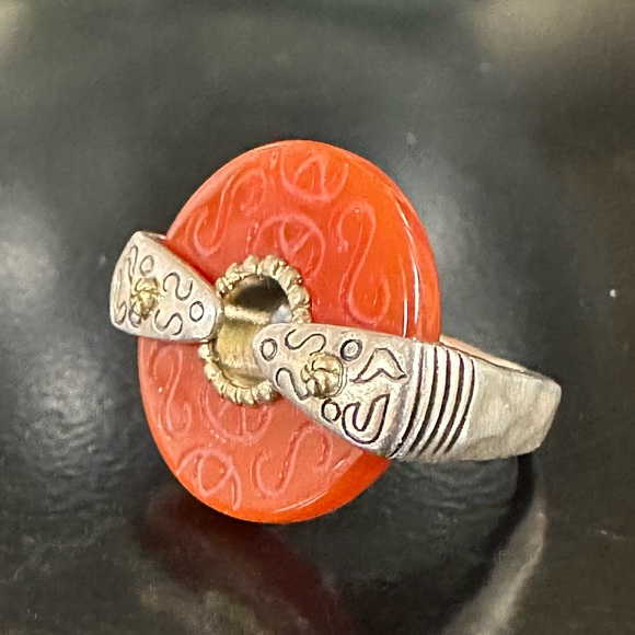 Silpada | Jewelry | Authentic Silpada Coral Sterling Silver Ring | Poshmark